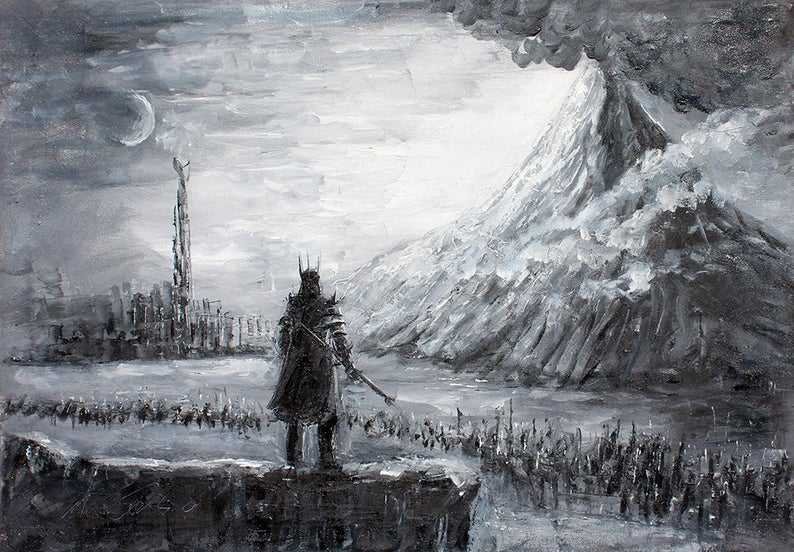 Sauron Canvas Print - Mordor Print - GaleriFoton