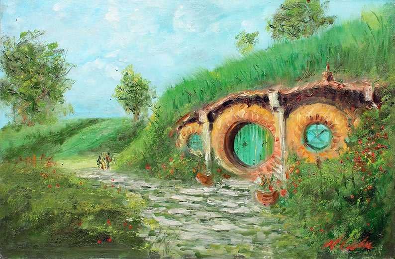 Shire Print - Hobbiton Canvas Print - GaleriFoton