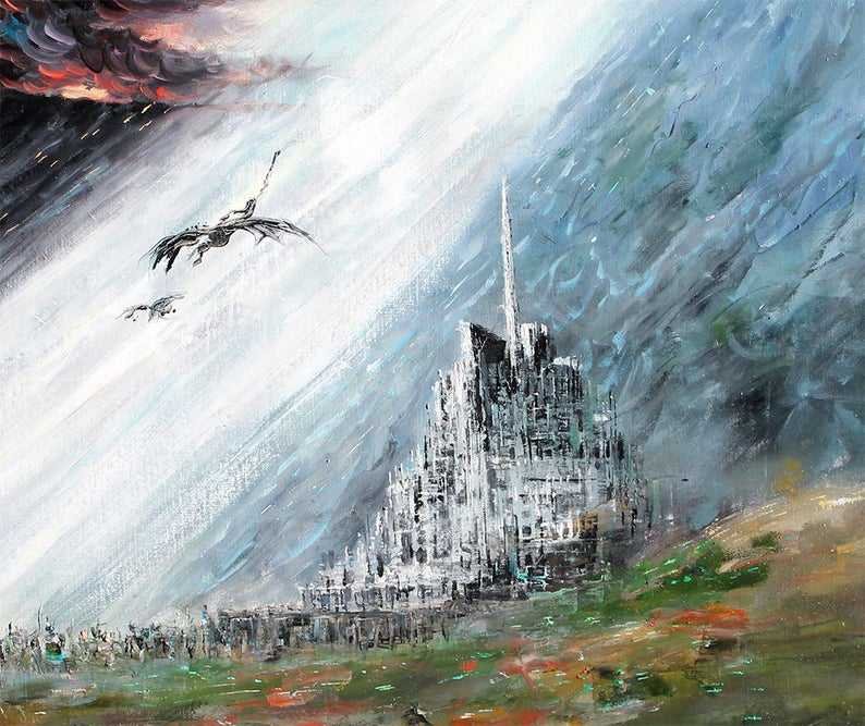 Gondor Canvas Print - LOTR Themed Wall Art - GaleriFoton