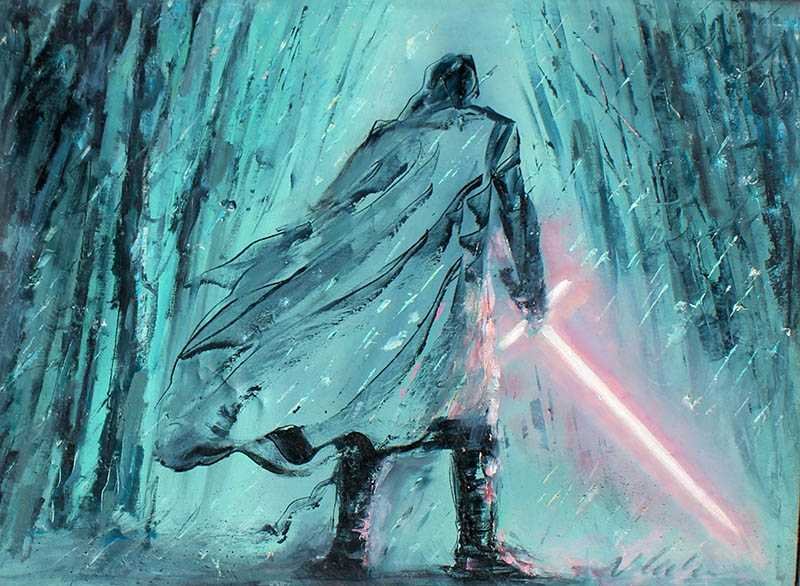 Kylo Ren Oil Painting - GaleriFoton