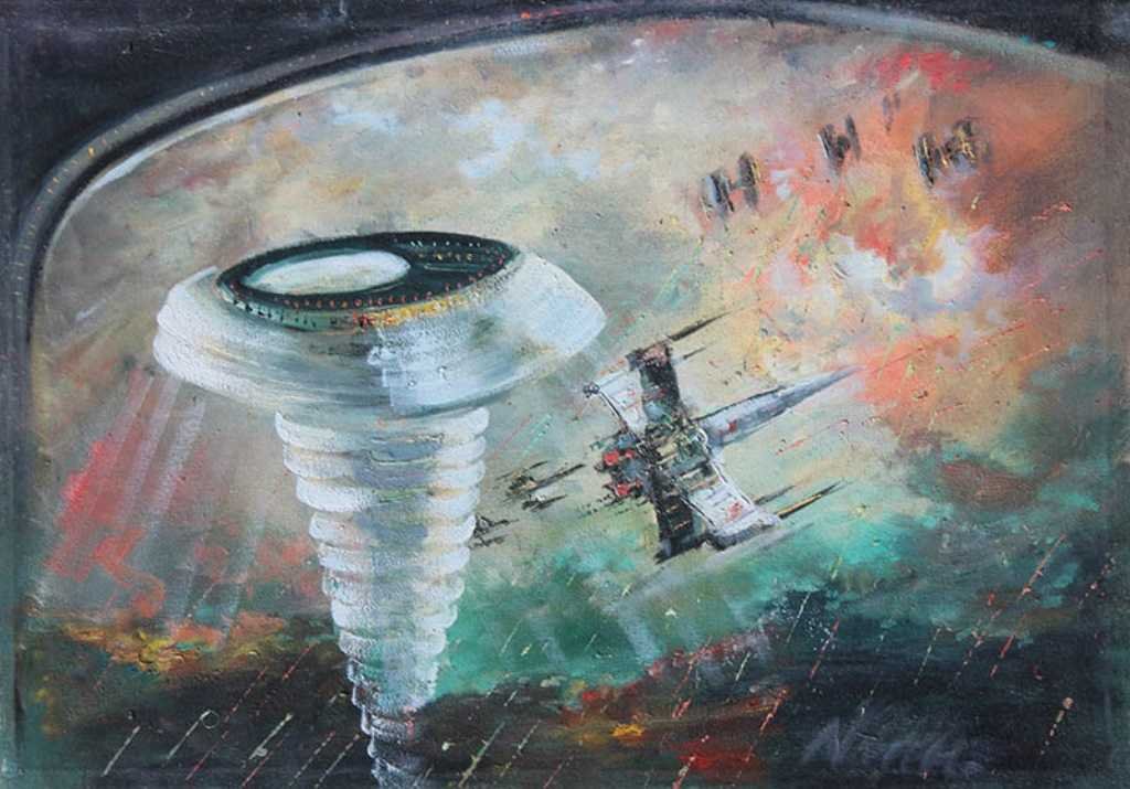 Star Wars Themed Space Art - Handmade Star Wars Gift - GaleriFoton