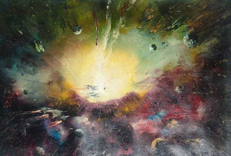 To Infinity Space Art by Naci Caba, Space Wall Art Print - GaleriFoton