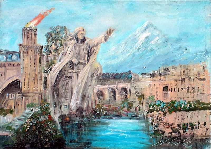 Númenor Print, - The Lord of the Rings Wall Art, The Rings of Power ...