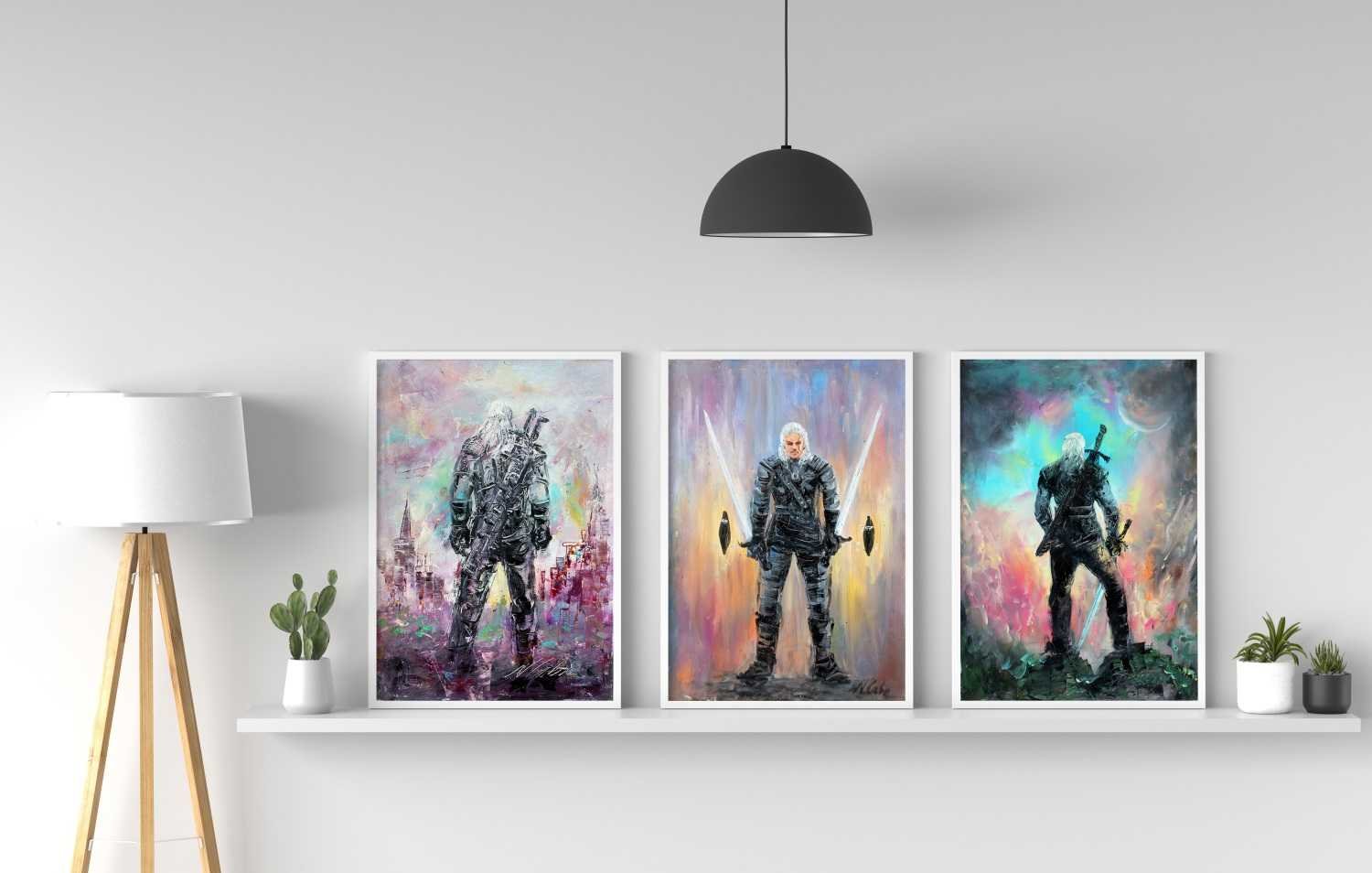 Set of 3 The Witcher Prints, Witcher Poster, Geralt of Rivia Art Prints ...
