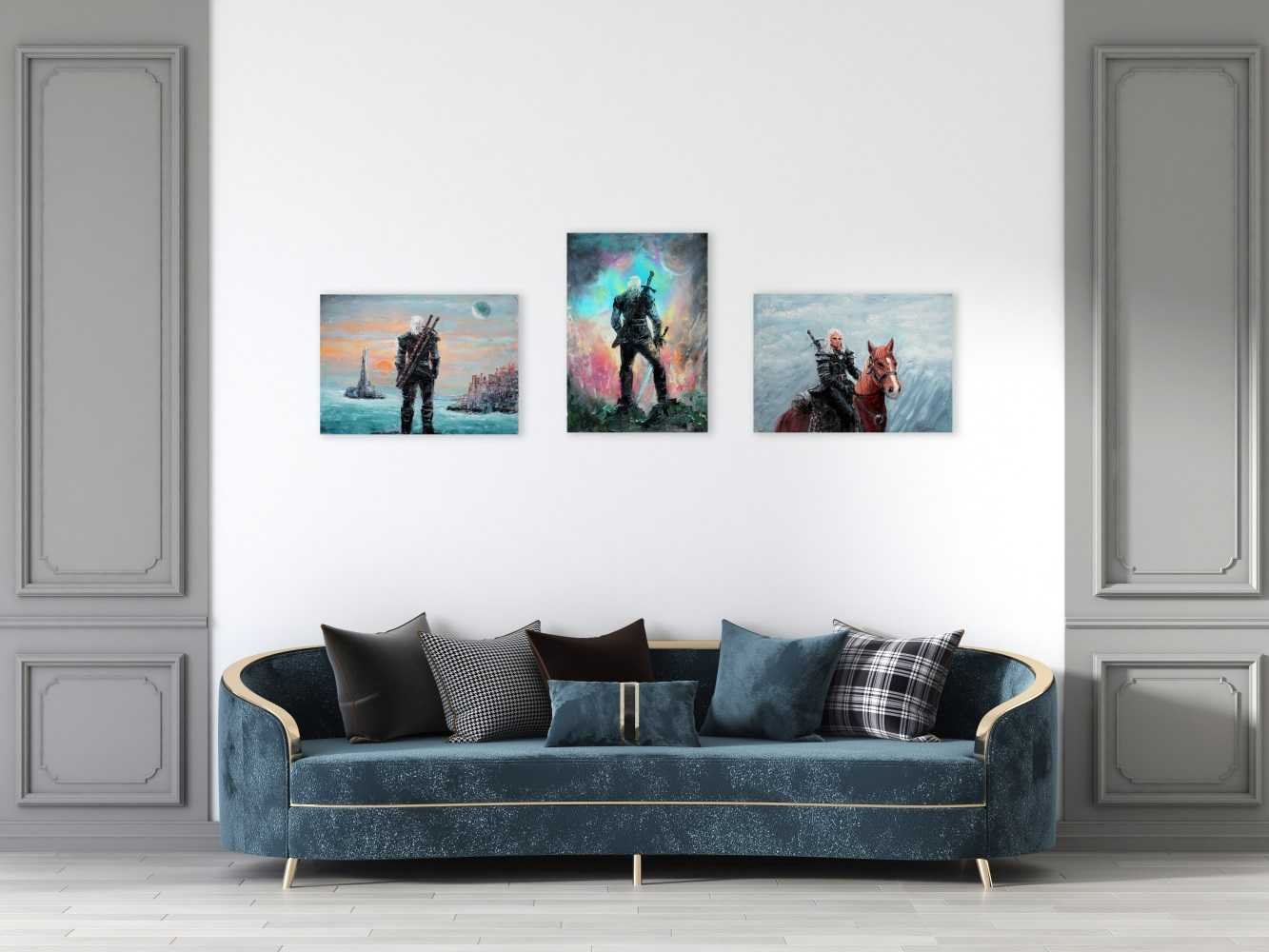 Geralt of Rivia The Witcher Prints, Set of 3 Witcher Wall Art - GaleriFoton