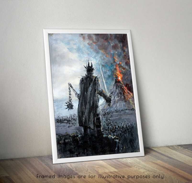 Siege of Gondor Print, LOTR Print, Canvas LOTR Art - GaleriFoton