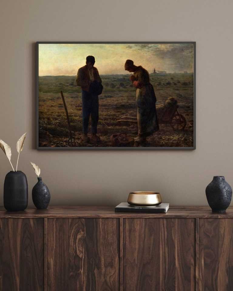 The Angelus Canvas Print by Jean-Francois Millet - GaleriFoton