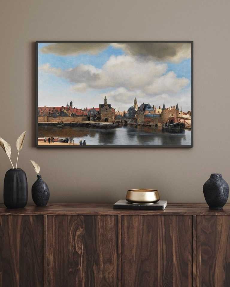 View of Delft Canvas Art Print - GaleriFoton