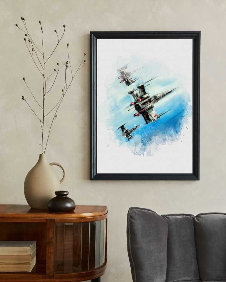 Star Wars Home Decor - X Wing Fighters Wall Art - GaleriFoton