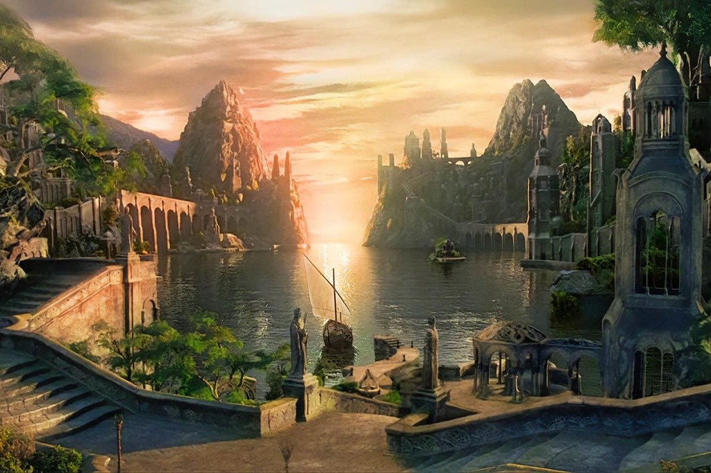 Lord of the Rings Grey Havens Canvas Print - GaleriFoton